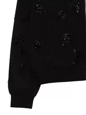Liu Jo Bead-embellished Zip-up Sweatshirt