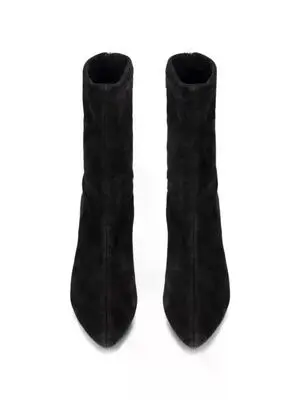 Victoria Beckham Harlow Stretch Suede Ankle Boots