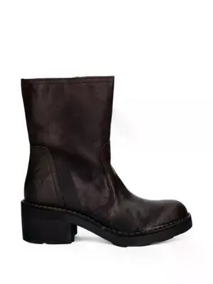 Fly London Nore191fly Zip-up Leather Boots - Brown