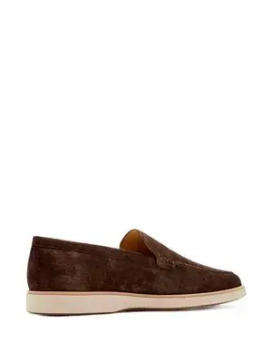Magnanni Croc-effect Suede Loafers