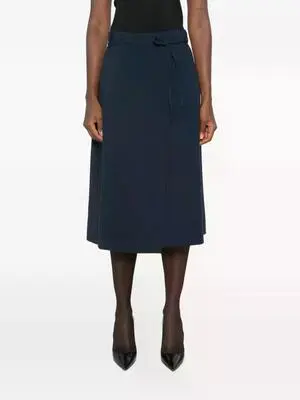 OTTOD'AME Belted Wrap Skirt