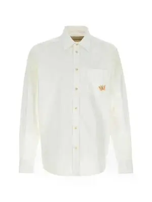 Valentino Garavani Butterfly-embroidered Poplin Shirt - White