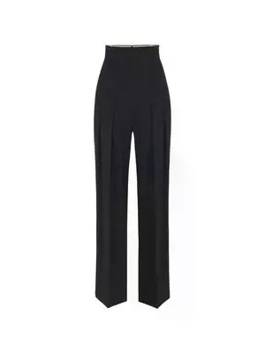 Elisabetta Franchi Flowing Gabardine Trousers