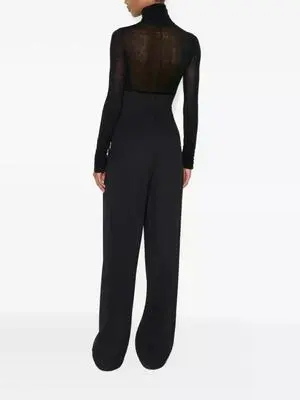 Elisabetta Franchi Flowing Gabardine Trousers