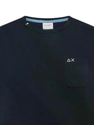 SUN 68 Logo-embroidered Pocket T-shirt