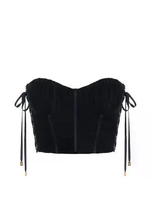 Elisabetta Franchi Crepon Bustier-style Top