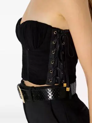 Elisabetta Franchi Crepon Bustier-style Top