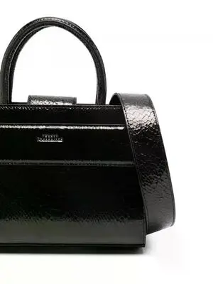 TWENTY FOURHAITCH Patent Python-effect Tote Bag