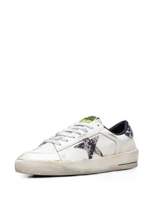 GOLDEN GOOSE Stardan Distressed Leather Sneakers
