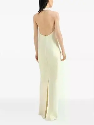 Brunello Cucinelli Silk Satin Halterneck Dress