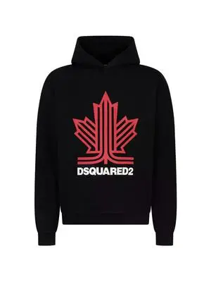 Dsquared2 Ski Leaf Hoodie - Black