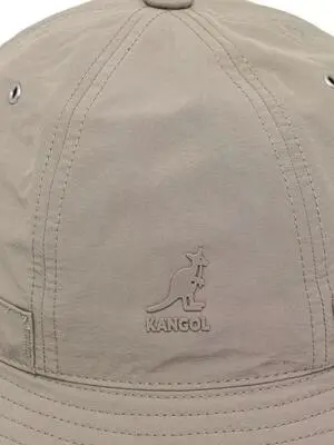 KANGOL Logo Patch Drawstring Bucket Hat