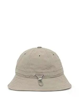 KANGOL Logo Patch Drawstring Bucket Hat - Neutrals