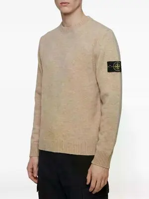 Stone Island Logo-patch Crew-neck Sweater