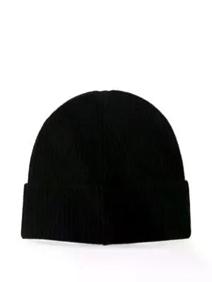 HUGENBERG Ribbed-knit Cashmere Beanie Hat - Black