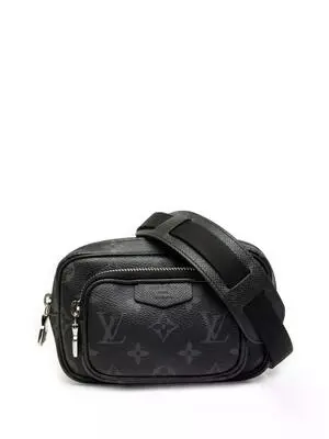 LOUIS VUITTON 2021-2026 Monogram Eclipse Taigarama Outdoor Pouch Crossbody Bag - Black