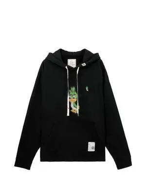 Mihara Yasuhiro Leon Printed Hoodie - Black