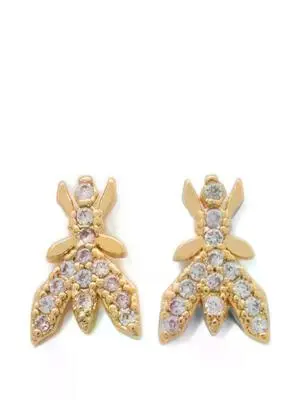 Patrizia Pepe Fly Logo Crystal-embellished Earrings