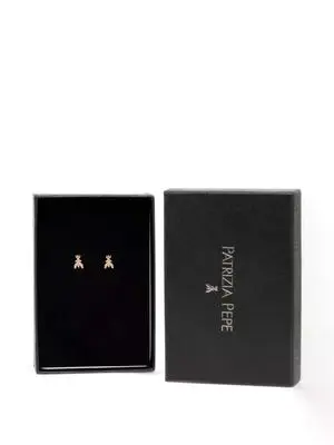 Patrizia Pepe Fly Logo Crystal-embellished Earrings