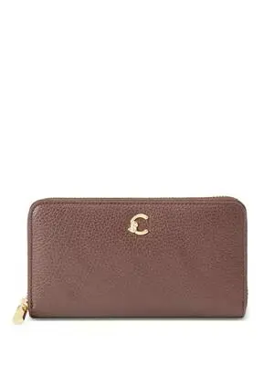 COCCINELLE Grained Leather Wallet - Red