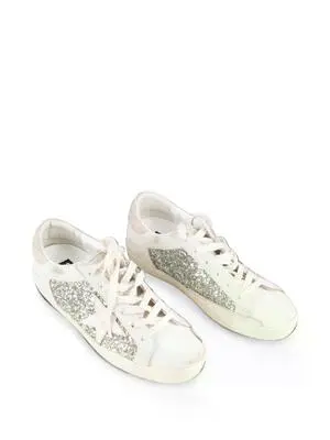 GOLDEN GOOSE Super Star Glitter-embellished Sneakers