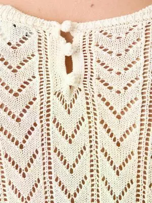 HOSS INTROPIA Ivy Pointelle-knit Scalloped-hem Top