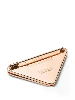 Prada Eternal Triangle Brooch - Gold