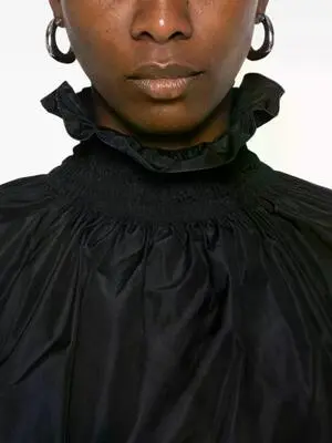CO.GO Ruffled High-neck Top