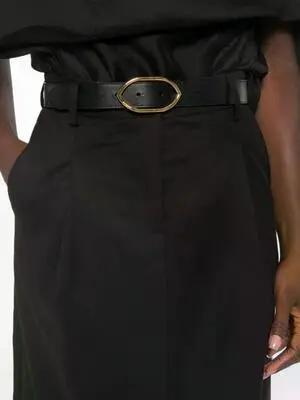 Alpha Studio Pleated-detail Midi Skirt