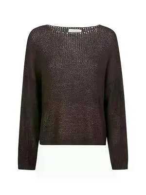ROBERTO COLLINA Open-knit Boat-neck Sweater