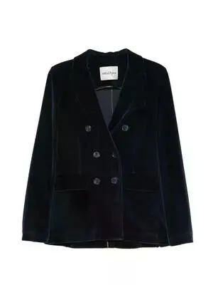 OTTOD'AME Velvet Double-breasted Blazer