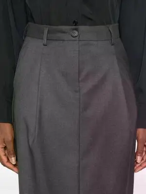 Alpha Studio Pleated-details Midi Skirt