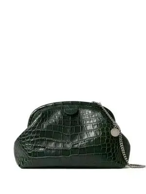 Stella McCartney Croc-effect Clutch Bag - Green