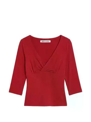REFORMATION Aylani Crossover Top