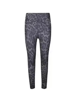 Adidas By Stella McCartney Leopard-print Logo-print Leggings