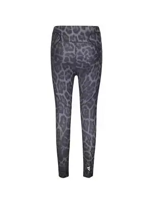 Adidas By Stella McCartney Leopard-print Logo-print Leggings