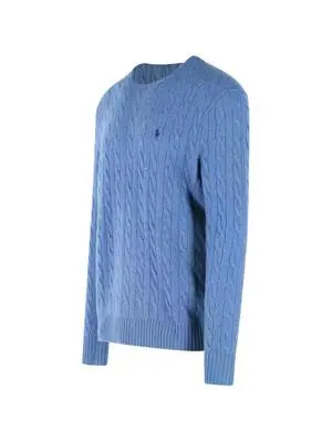 Polo Ralph Lauren Cable-knit Embroidered-logo Sweater