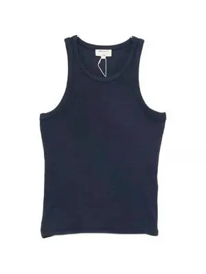 MAISON123 Ribbed Racerback Tank Top - Blue