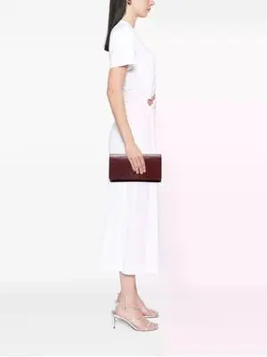 Saint Laurent Patent Monogram Clutch Bag - Red