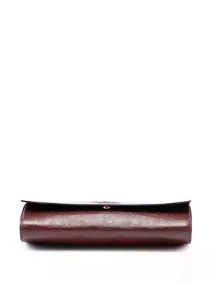 Saint Laurent Patent Monogram Clutch Bag - Red