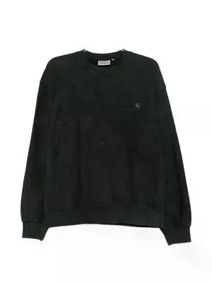 Carhartt Work In Progress Lambert Logo-embroidered Sweatshirt - Green