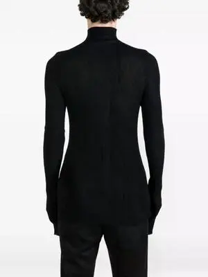 Matieres Fecales Ribbed-knit Roll-neck Sweater