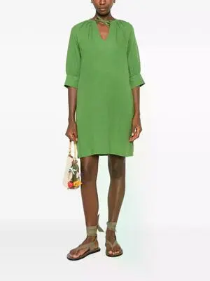 MAISON123 Blinny Tie-neck Mini Dress