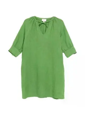 Maison123 Blinny Tie-neck Mini Dress - Green