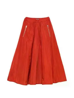 SUSANNE BOMMER Drawstring-waist Maxi Skirt - Red