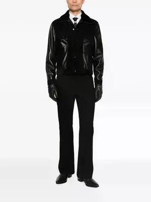 ERNEST W. BAKER Panelled Leather Jacket