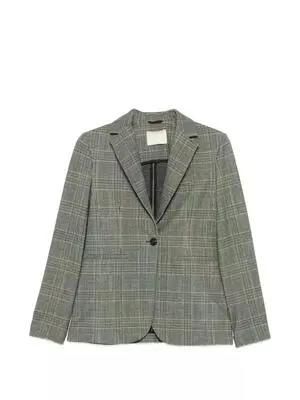 CIRCOLO 1901 Check-print Blazer - Grey