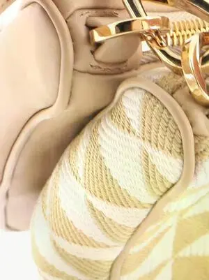 Prada Double Symbole Triangle Mini Shoulder Bag - Neutrals