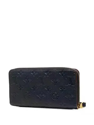 LOUIS VUITTON 2019 Monogram Empreinte Zippy Wallet Long Wallets - Blue
