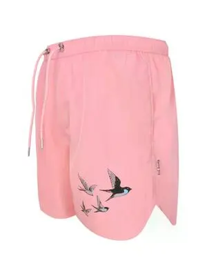 EXIT SOCIETY Bird-print Swim Shorts